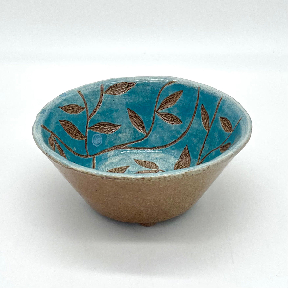 Handmade Small Turquoise Ceramic Bowl – Dedham Exchange